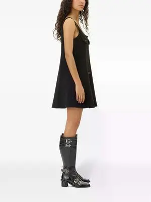 GANNI Press-stud Fastening Mini Dress