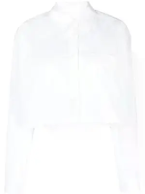 Ba&sh Long-sleeve Cropped Shirt - White