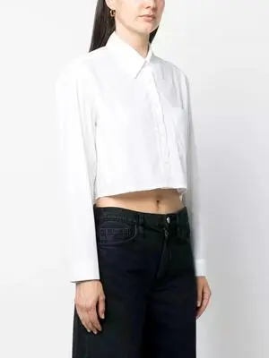 Ba&sh Long-sleeve Cropped Shirt