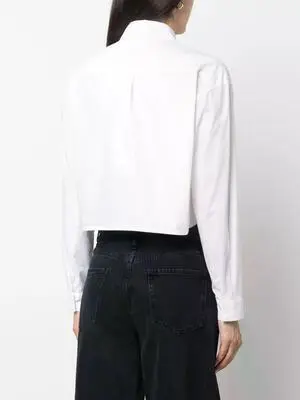 Ba&sh Long-sleeve Cropped Shirt
