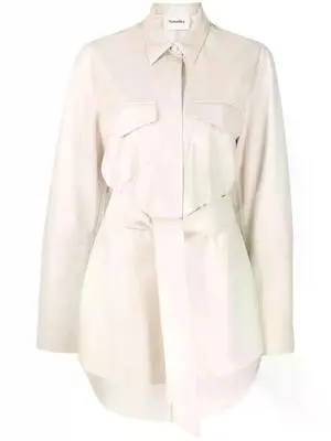 Nanushka Vegan Leather Oversized Shirt