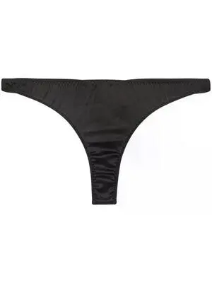 FLEUR DU MAL Luxe Thong - Black