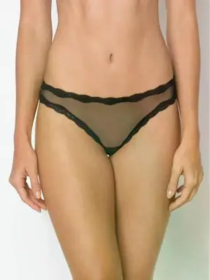 FLEUR DU MAL Sheer Tulle Thong