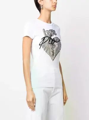 Philipp Plein Love-print Short-sleeve T-shirt - White