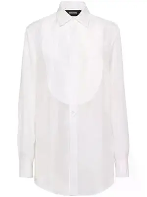 Dsquared2 Bib-collar Cotton Shirt