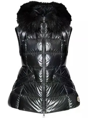 Moncler Anse Shearling-collar Down Vest