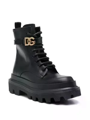Dolce & Gabbana Logo-buckle Boots