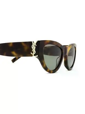 Saint Laurent Tortoiseshell Cat-eye Frame Sunglasses - Brown