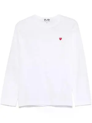 Play Comme Des Garcon Mini Heart-patch T-shirt