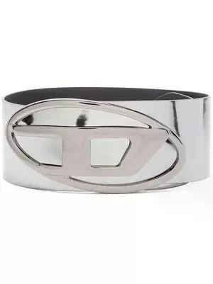 DIESEL® B-1dr Metallic-effect Belt - Silver