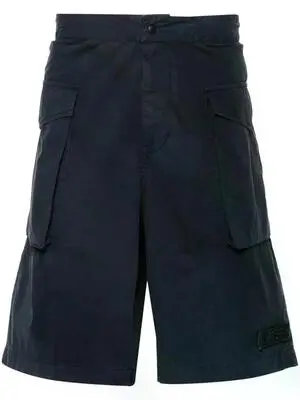 Aspesi Logo-patch Cargo Shorts - Blue