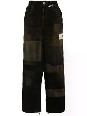 Mihara Yasuhiro Patchwork Jeans - Black