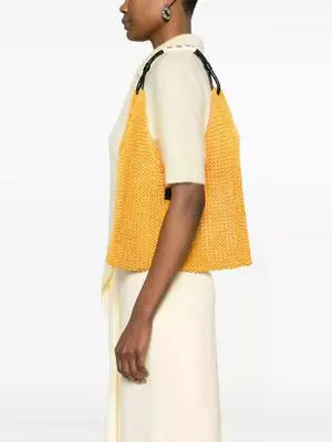 Plan C Knitted Tote Bag - Yellow