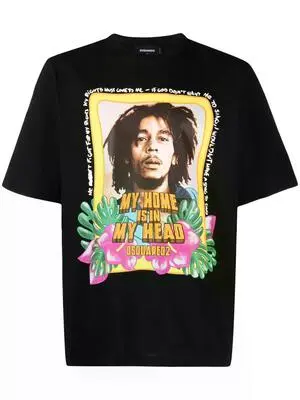 Dsquared2 Graphic-print Crew-neck T-shirt