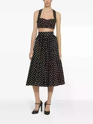 Dolce & Gabbana Polka-dot Corset Top