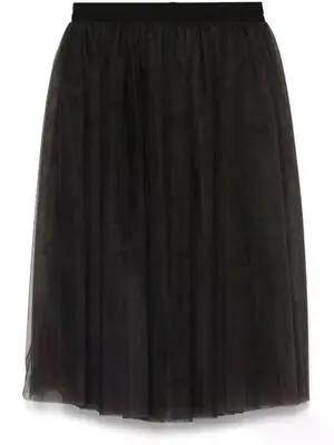 Dolce & Gabbana Tulle Midi Skirt - Black