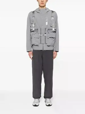 SPOONYARD Detachable-panel Hooded Jacket - Grey