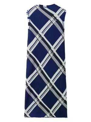 Burberry Check-print Silk Dress