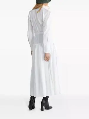 PATOU Organic Cotton Poplin Maxi Shirt Dress