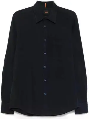 BOSS Cotton Shirt - Blue