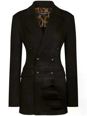 Dolce & Gabbana Milano-rib Double-breasted Blazer