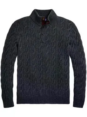 Ralph Lauren Purple Label Cable-knit Sweater