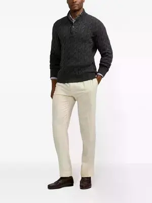 Ralph Lauren Purple Label Cable-knit Sweater