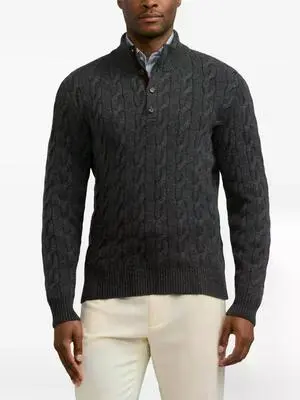 Ralph Lauren Purple Label Cable-knit Sweater