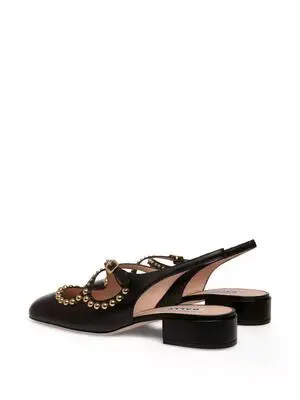 Bally 30mm Studded Leather Pumps