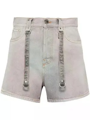 Off-White Laundry Denim Shorts - Neutrals