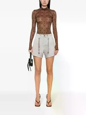 Off-White Laundry Denim Shorts - Neutrals