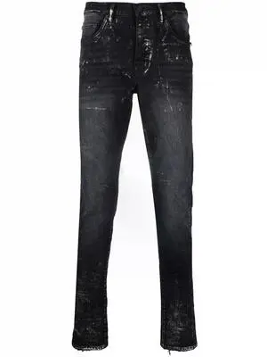 Purple Brand Black Wash Jeans For Men