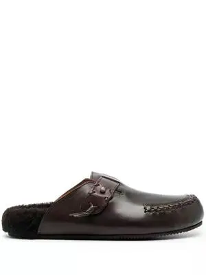 BUTTERO® Braided Leather Slippers