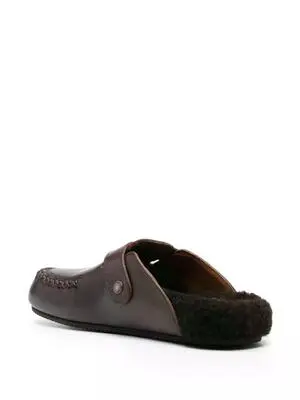 BUTTERO® Braided Leather Slippers