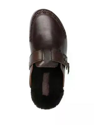 BUTTERO® Braided Leather Slippers