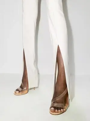 GIANVITO ROSSI Metropolis 105mm Leather Sandals - Neutrals