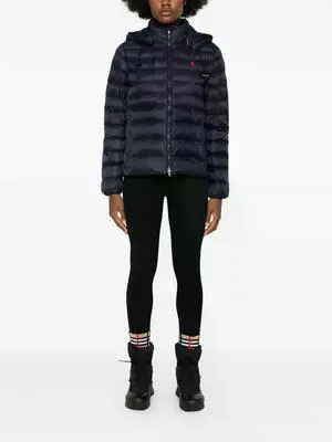 Polo Ralph Lauren Polo Pony Motif Quilted Jacket - Blue