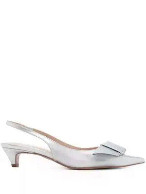 TWINSET 40mm Bow-detail Slingback Pumps