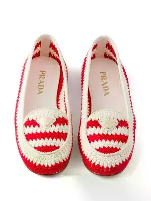 Prada Crochet Loafers