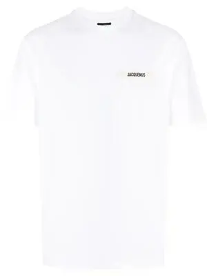 Jacquemus Le T-shirt Gros Grain Top - White