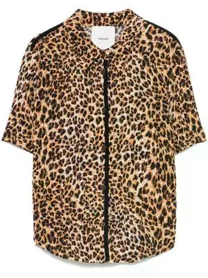 Nanushka Clare Leopard-print Blouse