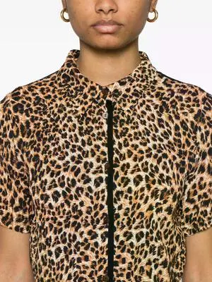 Nanushka Clare Leopard-print Blouse