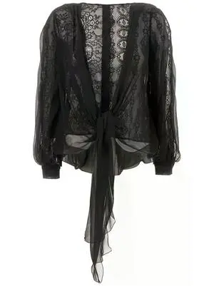 Alberta Ferretti Silk Organza Blouse