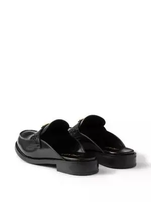 Prada Brushed Leather Mules