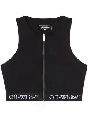 Off-White Logo-band Rowing Top - Black