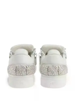 GIUSEPPE ZANOTTI Embellished Leather Sneakers
