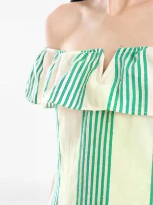 AMIR SLAMA Striped Mini Dress