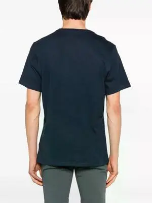 Barbour Logo-embroidered Cotton T-shirt - Blue