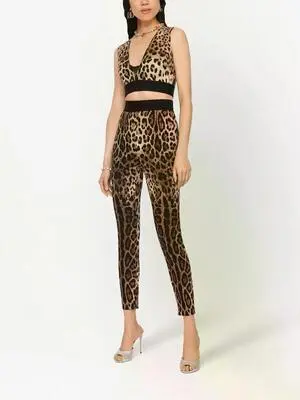 Dolce & Gabbana Leopard-print Crop Top