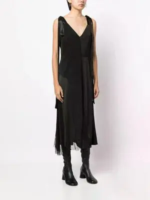 Goen.j Lace-trim Midi Dress